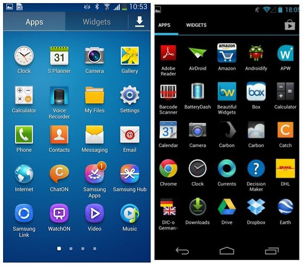 Samsungs Touchwiz Nature Ux 2 0 Vs Stock Android 4 2 Which Is Best